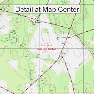Amazon.com : USGS Topographic Quadrangle Map - Ehrhardt, South Carolina ...