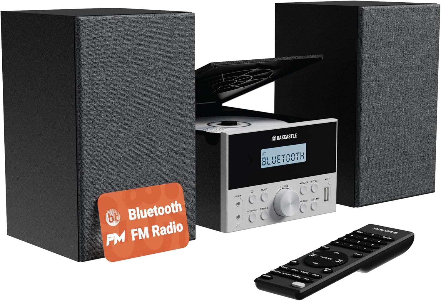 Mua OAKCASTLE HIFI150 Stereo System, 5.2 Bluetooth Music System with ...