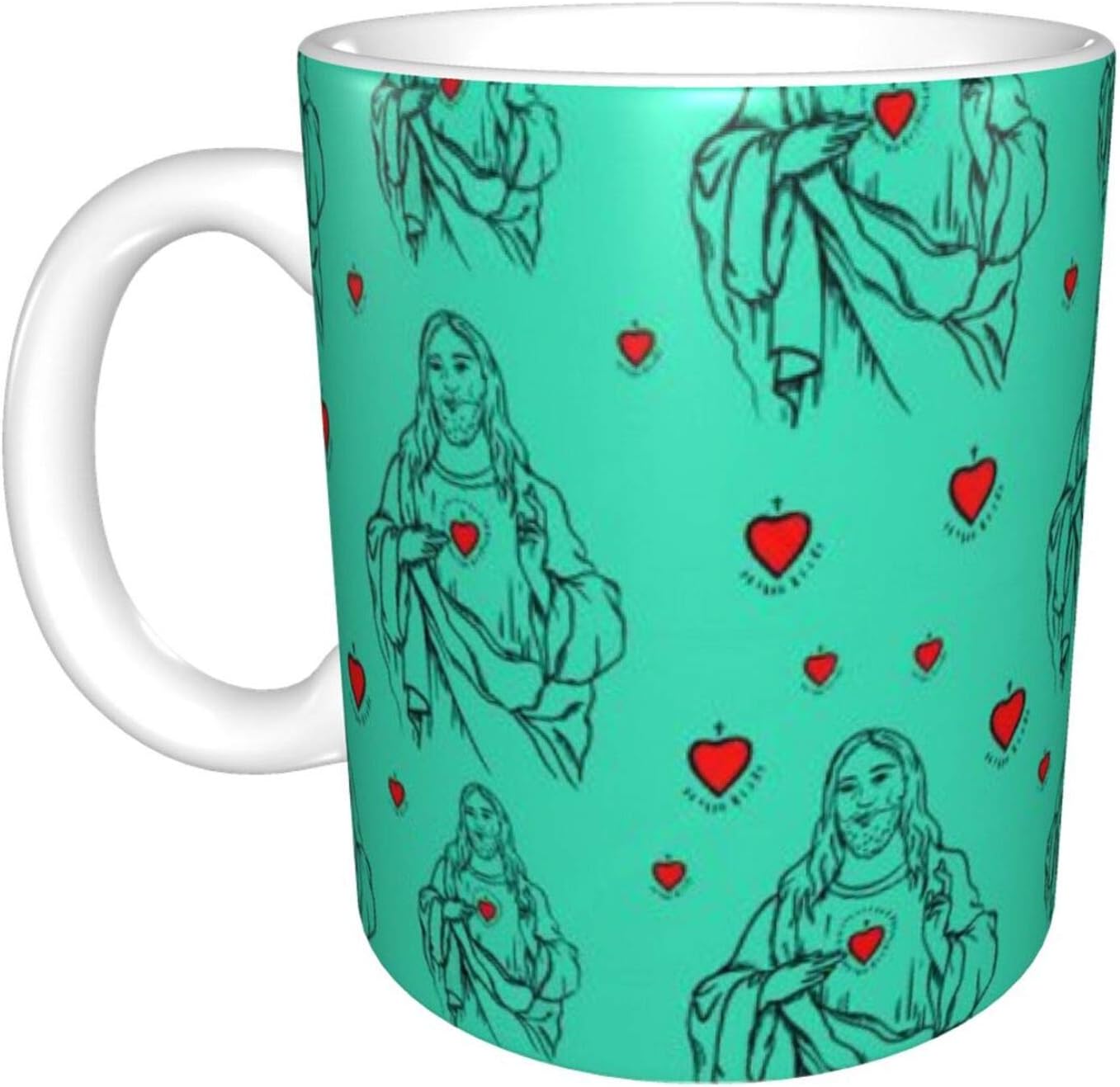 Amazon.com: Jesus Jesus Christ Graphic Ceramic Coffee Mug Tea Cup Fun ...
