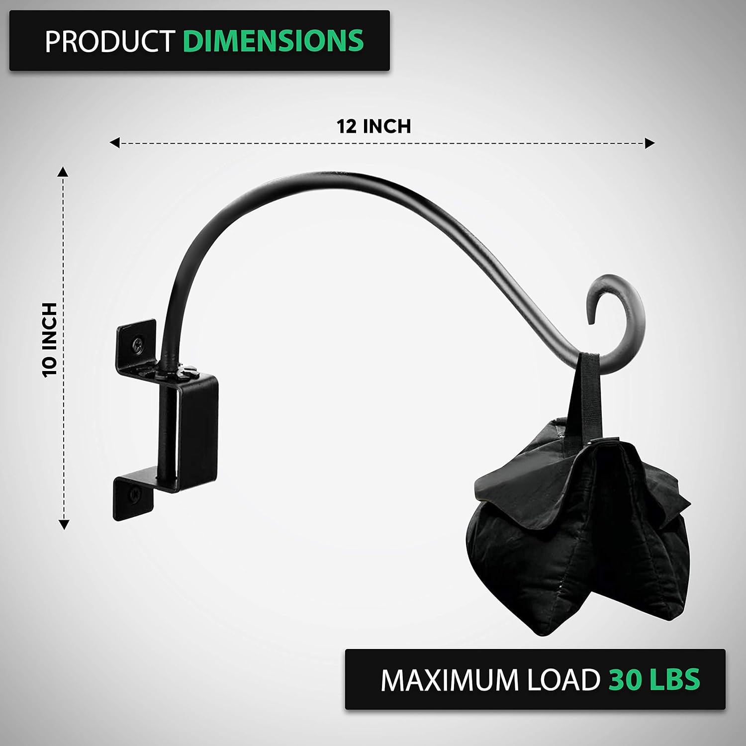 FarazenHome Swivel Hanging Basket bracket 12 inch heavy duty Hanging ...