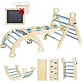 Amazon.com: BlueWood Pikler Triangle Set, 7-in-1 Foldable Wooden ...
