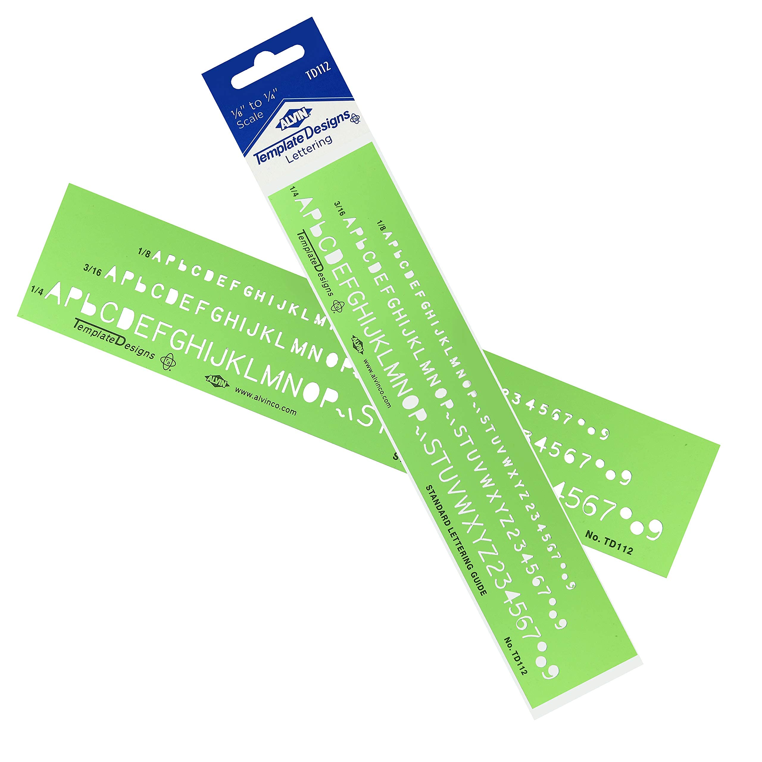 ALVIN TD112, Standard Lettering Guide Template, Drawing And Drafting ...