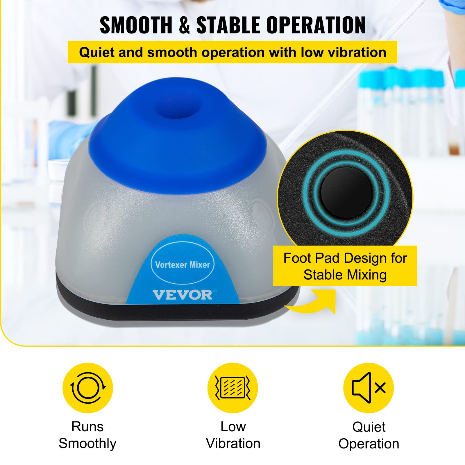 Mua VEVOR Vortex Mixer, 3000rpm Mini Vortex Mixer Shaker, Touch ...