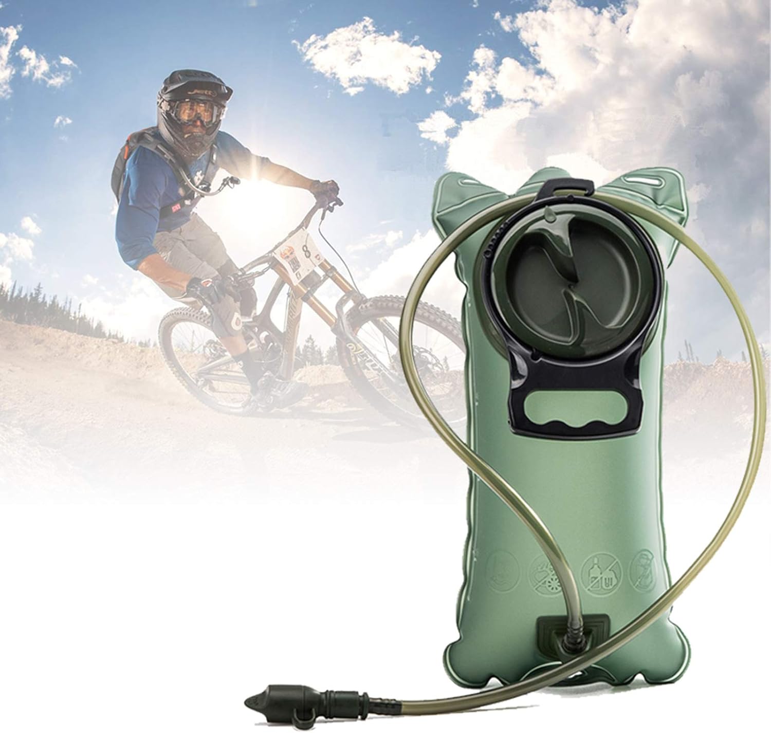 2L Hydration Bladder Bags Drinking Water Reservoir Pack System ...