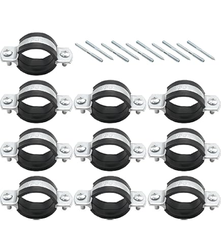 Pipe Bracket Kyuionty Wall & Ceiling Mount , Stainless Steel Adjustable ...