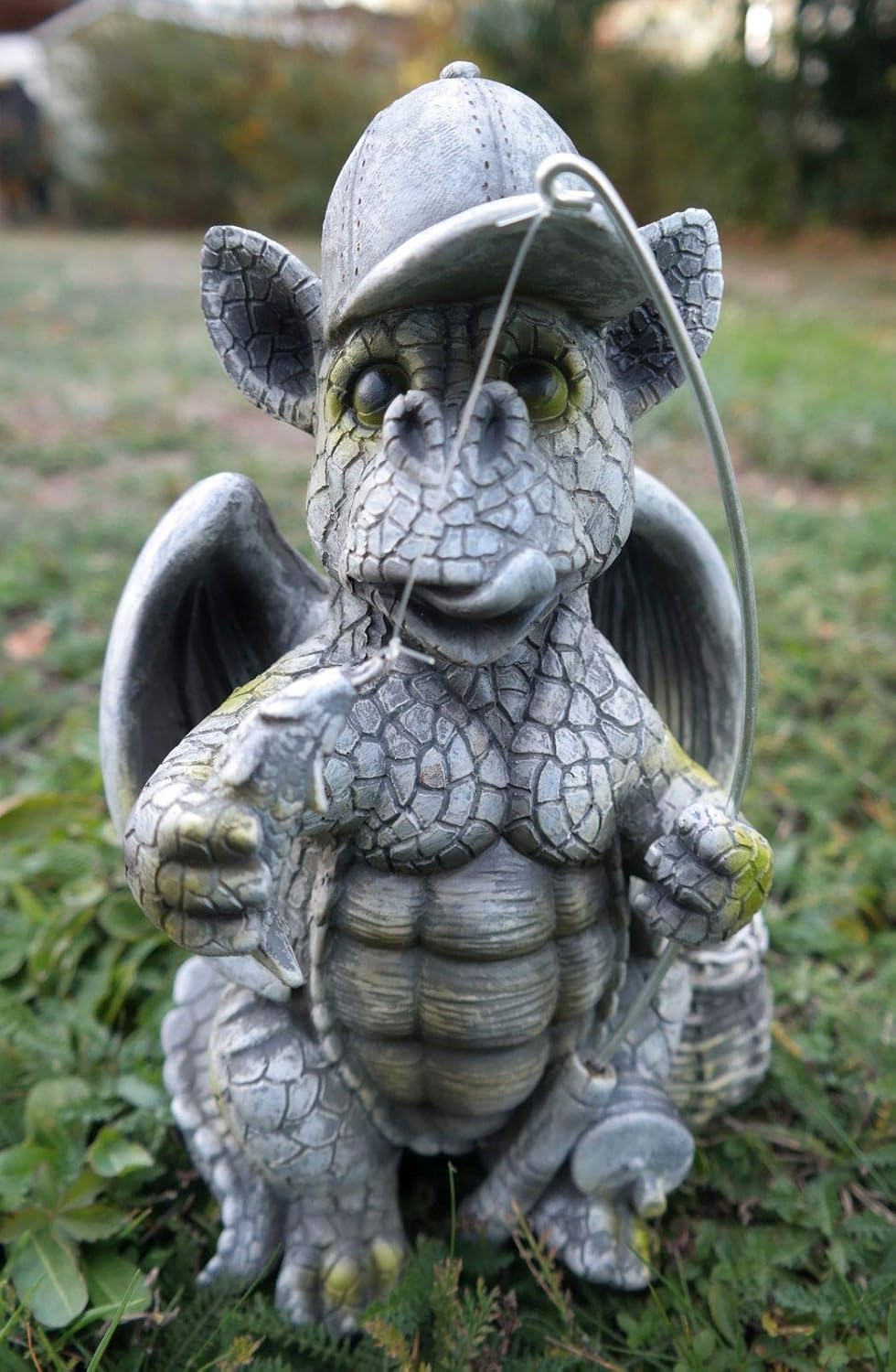 Kremers Schatzkiste Dragon Child Fishing 27 cm Dragon Figure Garden ...