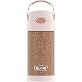 Amazon.com: THERMOS FUNTAINER 12 Ounce Stainless Steel Vacuum Insulated Kids Straw Bottle, Rose Gold