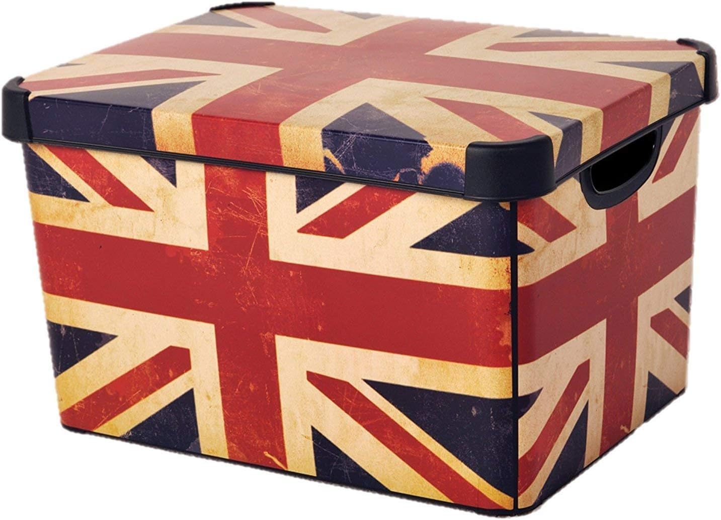 Curver Stockholm Union Jack Deco Storage Multi Colour, 22 Litre - BigaMart