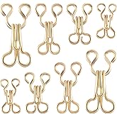 Amazon.com: HINZIC 80 Pairs Gold Sewing Hooks and Eyes Closure, 9/12/14 ...