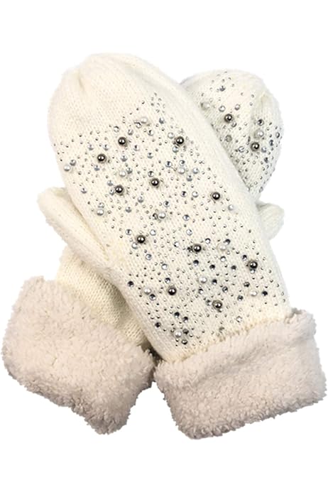 Fuzzy Mittens For Women Women's Sherpa Fleece Mittens – Jack And Mary ...