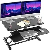 Amazon.com: TechOrbits Standing Desk Converter - 32 Inch Adjustable Sit ...