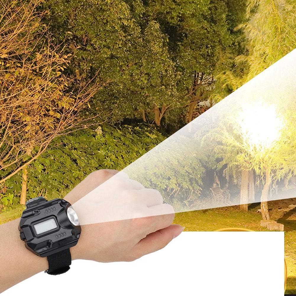Alomejor Wristlight Rechargeable LED Torch Watch Waterproof Outdoor ...