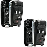 Amazon.com: Key Fob Keyless Entry Remote Flip Shell Case & Pad fits ...