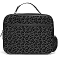 Amazon.com: Black Leopard Lunch Box for Women, Insulated Reusable ...
