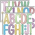 Amazon.com: Bemeol 30 Sheets Large Letter Stickers 4 Inch Alphabet ...
