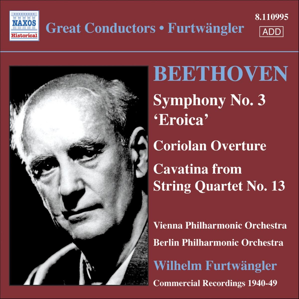 Beethoven: Symphony No. 3 / Coriolan Overture : Ludwig van Beethoven ...