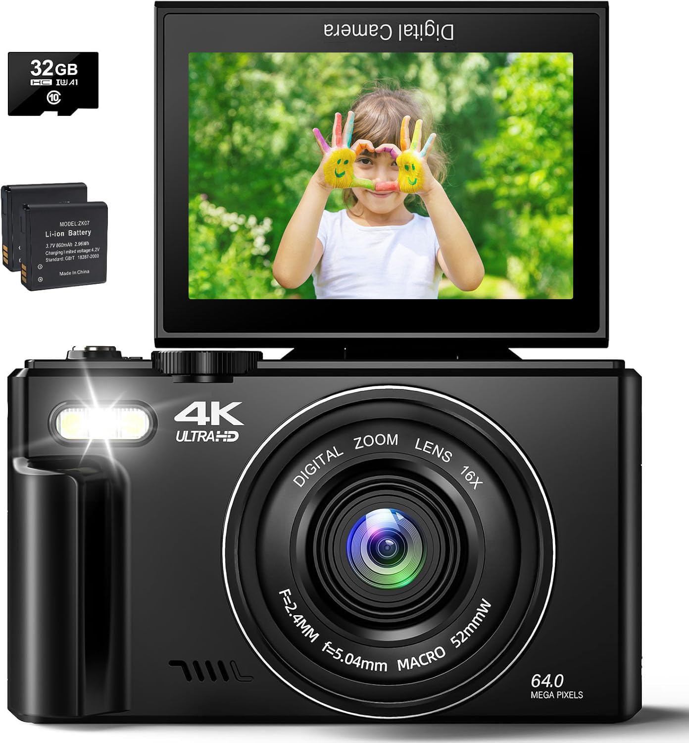 Mua 4K Digital Camera, 4K Video Recording, 64MP, Compact, Auto Focus ...