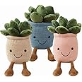 Amazon.com: 3pcs Plant Plush Toy Set: Succulent Pillow, Cute Cactus ...