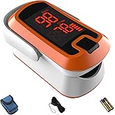 Amazon.com: CHOICEMMED Light Blue Finger Pulse Oximeter - Blood Oxygen ...