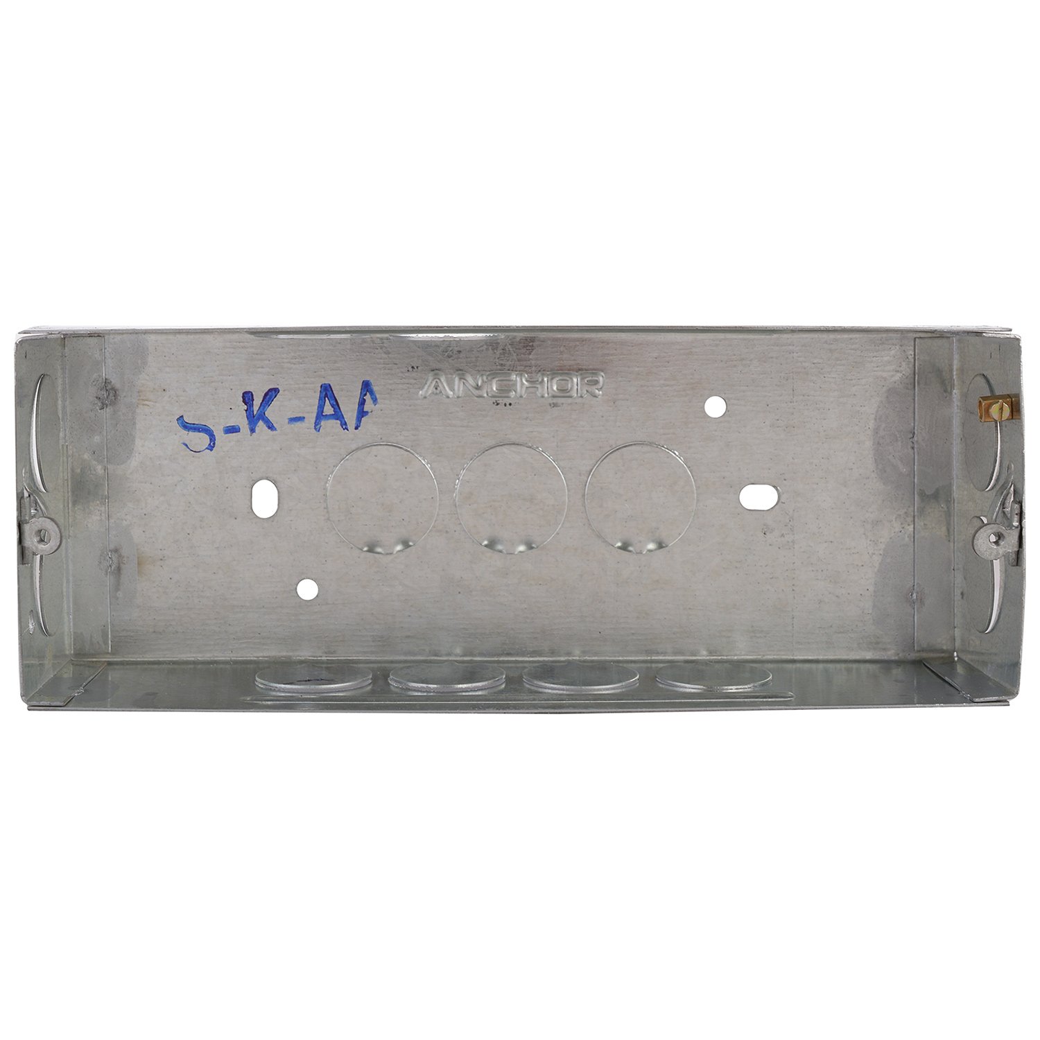 Buy Anchor 21463 Metal GI Box Roma 6 Module, Silver Online at Low ...