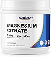 Amazon.com: Nutricost Magnesium Citrate Powder (500 Grams) (Unflavored ...