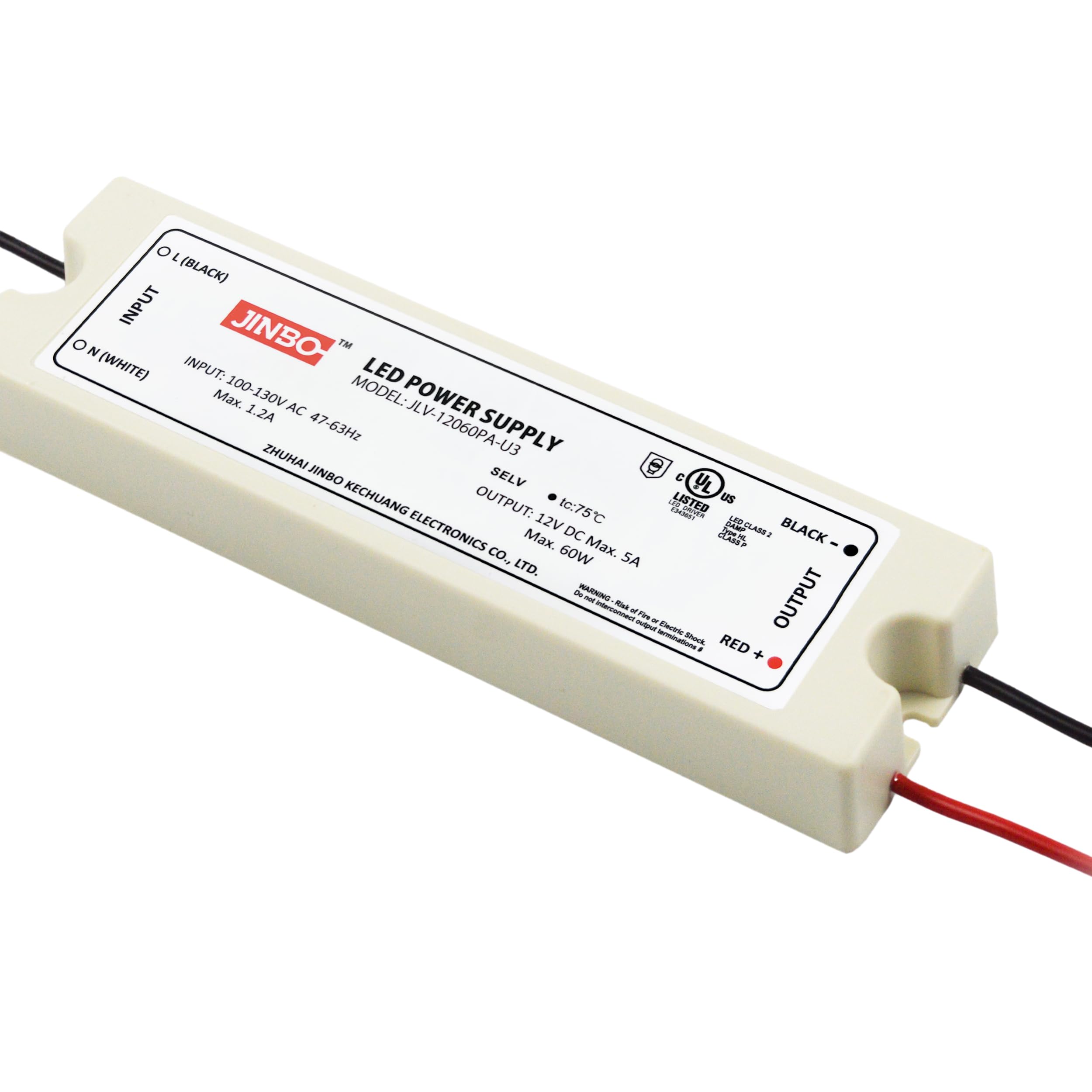 Mua Jinbo 60W 12V LED Driver, Power Supply, IP67 Waterproof, 3Years Warranty, Volts Transformer ...