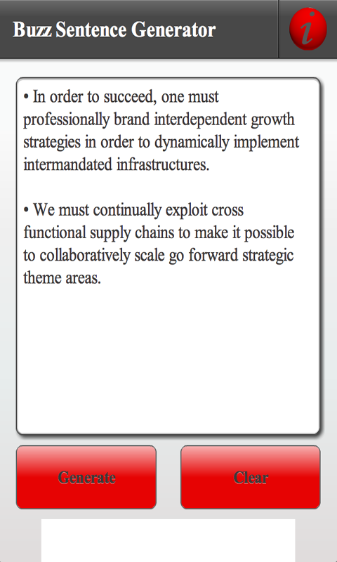 Buzz Sentence Generator:Amazon.com:Appstore for Android