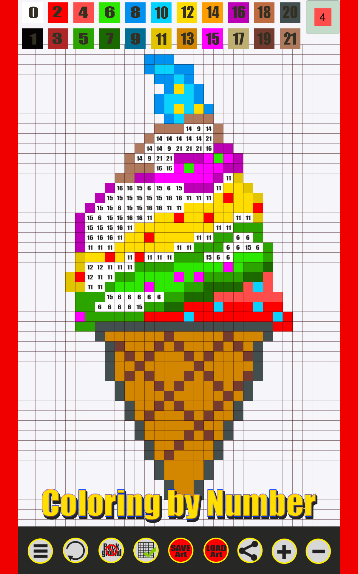Pixel Colour By Number