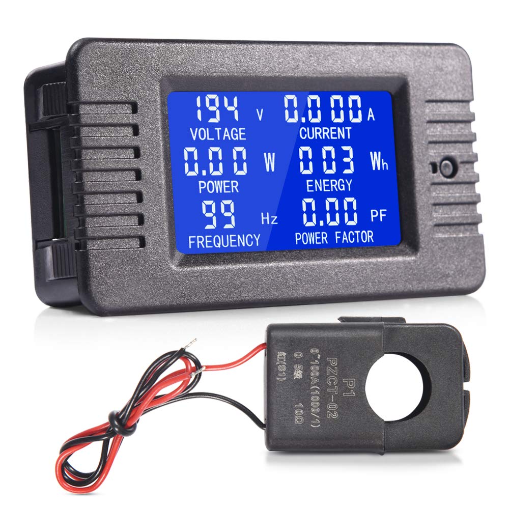 MICTUNING AC LCD Display Digital Multimeter Ammeter Voltmeter 80-260V 0 ...