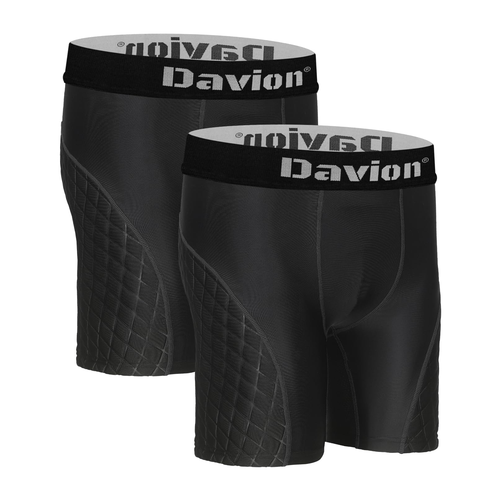Davion Adult Padded Sliding Shorts with Cup Pocket Compression ...
