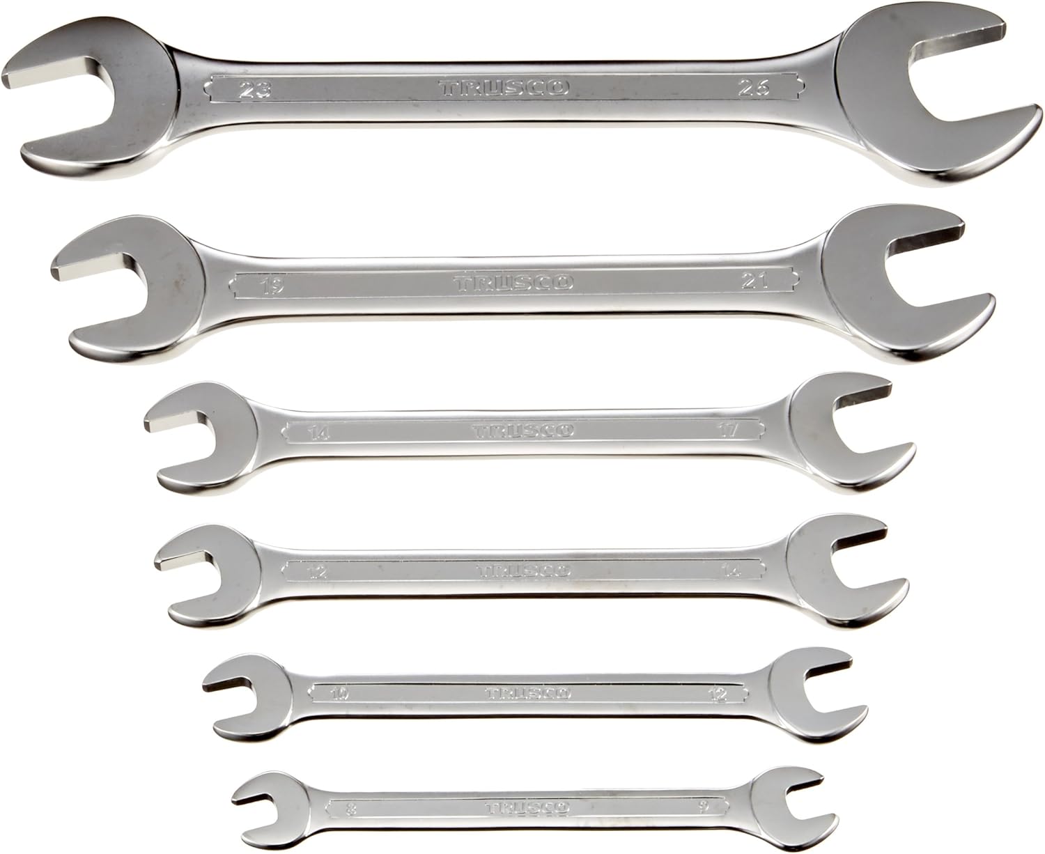 Amazon | TRUSCO(トラスコ) 両口スパナセット(6本組) TS-6SD | DIY・工具・ガーデン
