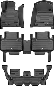 Amazon.com: TuxMat - for Genesis GV80 7-Seater 2021-2023 Models - Custom Car Mats - Maximum ...