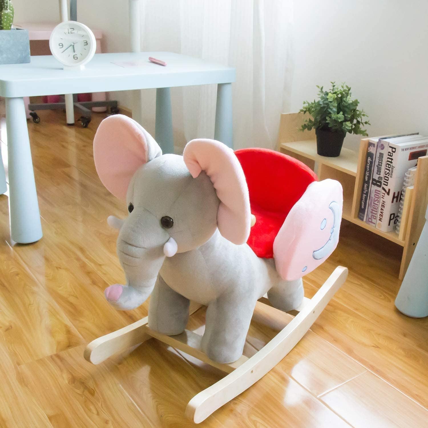 J-SUN-7 Rocking Horse for Toddlers - Elephant Themed Rocking Animal ...