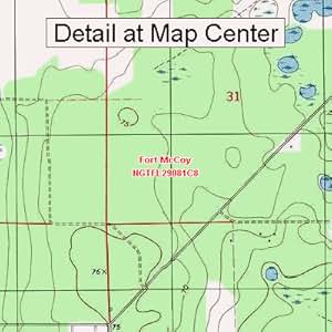 Amazon.com : USGS Topographic Quadrangle Map - Fort McCoy, Florida ...
