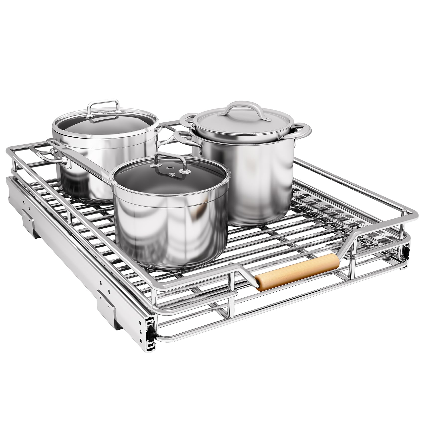 Pull out Cabinet Organizer,Heavy Duty Smooth Sliding Under Cabinet ...