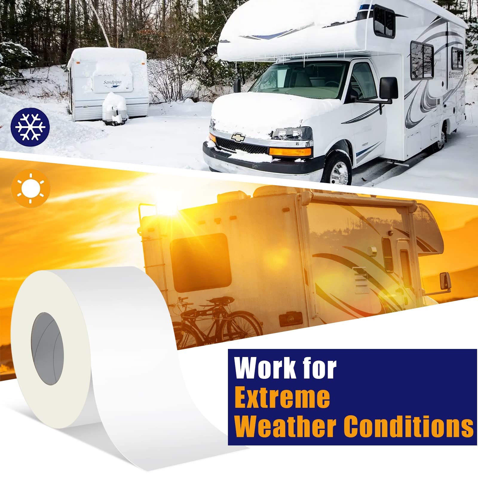 Mua RV Roof Tape, 4 Inch x 50 Feet RV Sealant Tape, UV & Waterproof RV ...