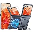 Amazon.com: CENMASO for Motorola Razr 2025 Case/Razr 2024 Case with Hinge Protection & Built-in ...
