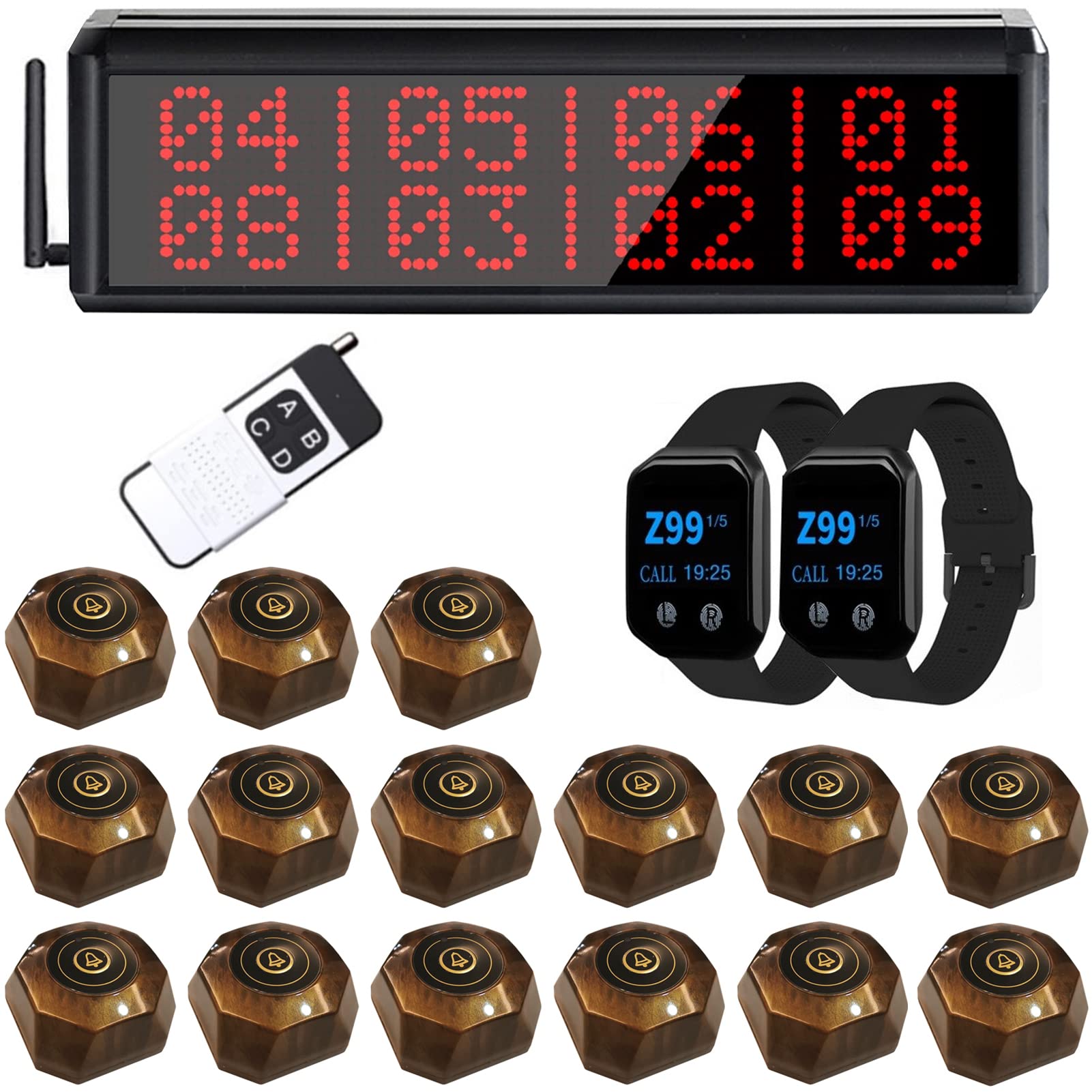 Mua Restaurant Pager System Wireless Calling System with 1 Display ...