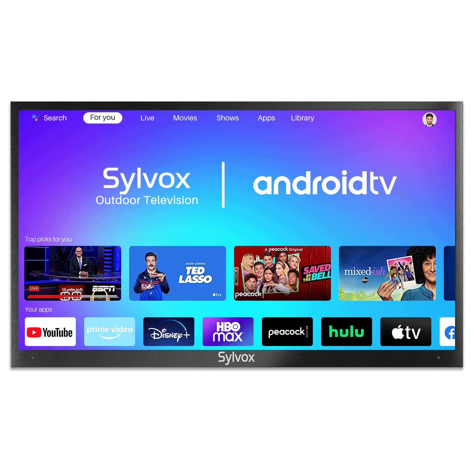 Mua SYLVOX Outdoor TV, 55" Deck Pro Series 4K UHD Smart TV with Voice ...