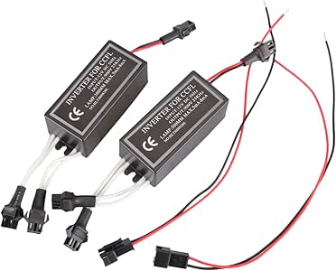Amazon.com: 2PC CCFL Halo Ring Angel Eye Lights Inverter Ballast Replacement 12V Input Male From ...