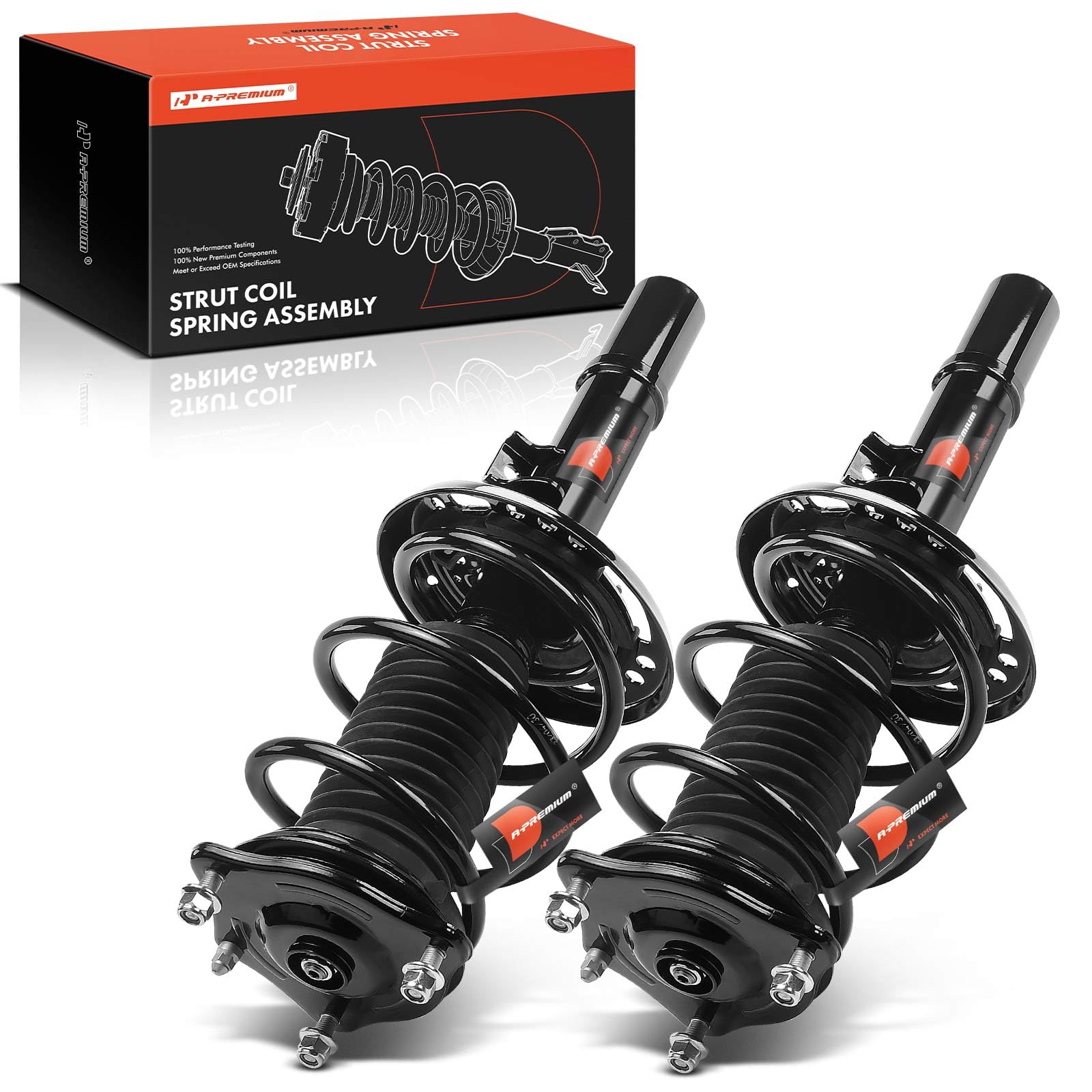 A-Premium Front Pair (2) Complete Strut and Coil Spring Assembly ...