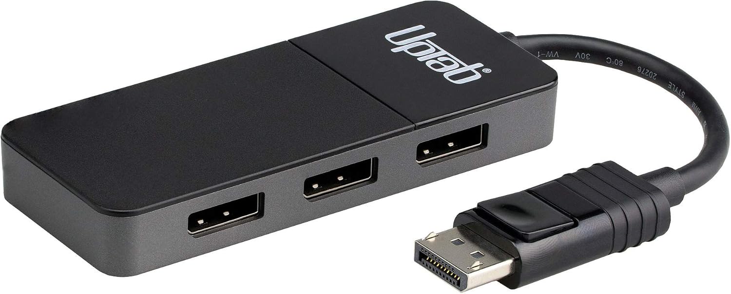 Amazon.com: DisplayPort to 3 Port DisplayPort MST Hub UPTab 3X 4K at 60Hz HDR Adapter ...
