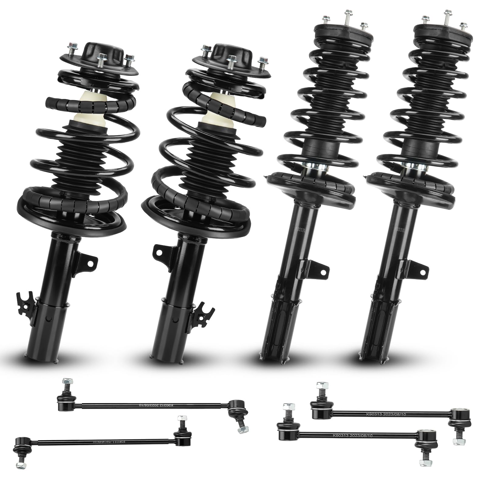 Front + Rear Struts Shock Absorber Sway Bar Links Kit Fit for Toyota ...