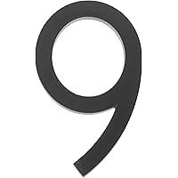 Hy-Ko Products FM-6/9 Floating House Number 9 (NINE) 6" High Black ...
