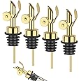 Amazon.com: Weighted Stainless Steel Pourers, 4 Pcs Auto Flip Olive Oil ...