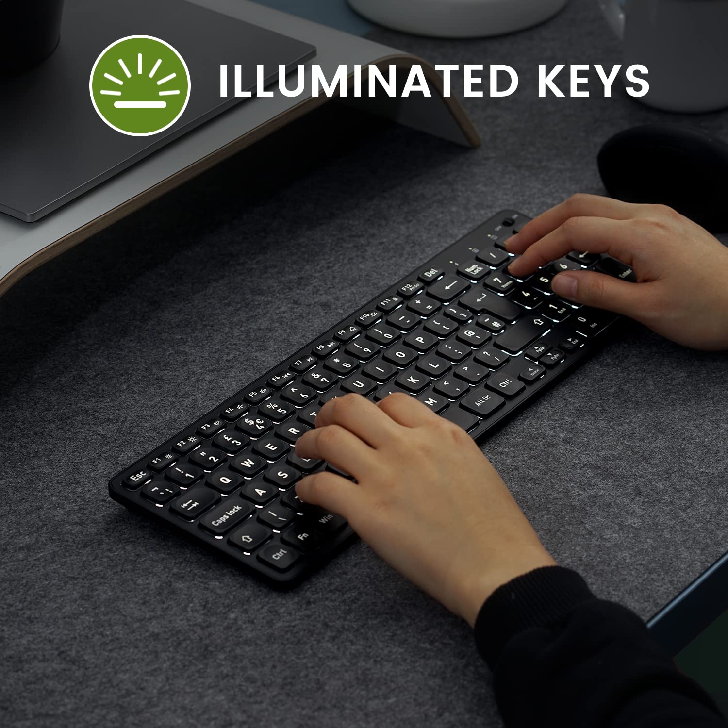 Mua Perixx PERIBOARD-733B US Wireless Backlit Keyboard - X Type Scissor ...
