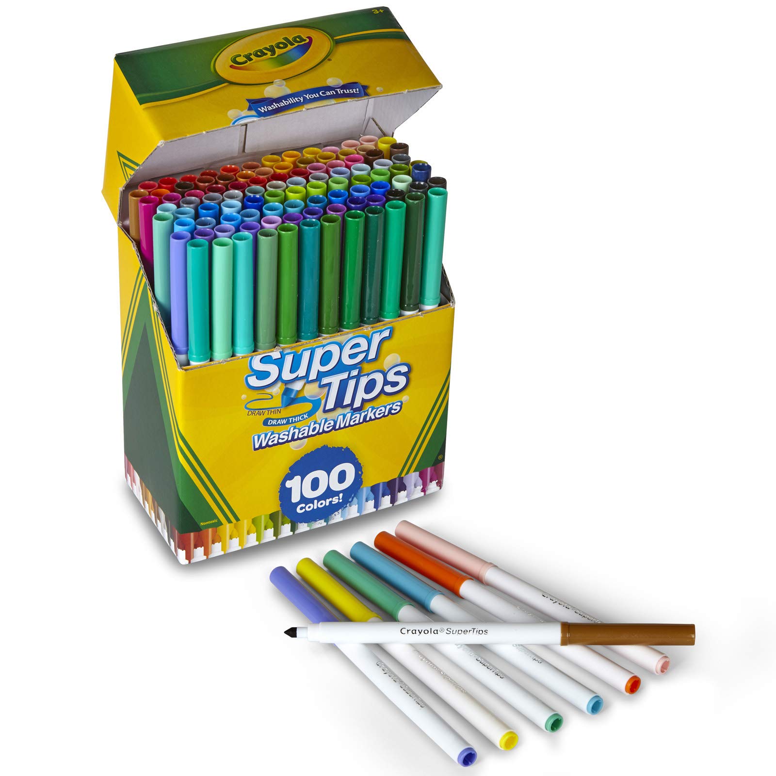 Crayola Super Tips Marker Set Washable Markers Assorted Colors Art crayola-super-tips-marker-set-washable-markers-assorted-colors-art