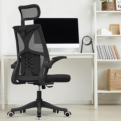 Younmall Ergonomic Office Chair, High Back Desk Chair, Breathable Mesh ...