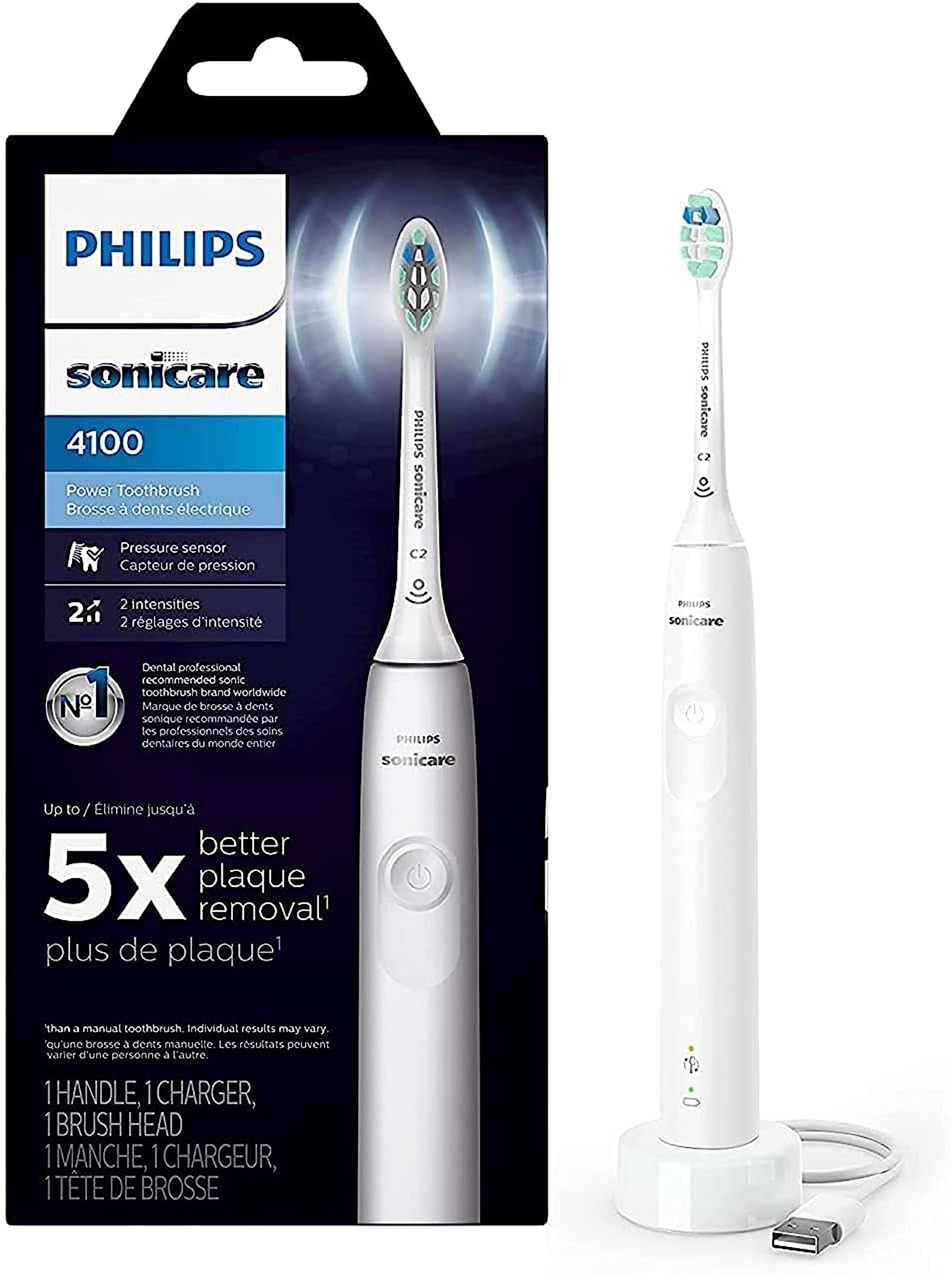 Philips Sonicare ProtectiveClean 4100 Rechargeable Electric Toothbrush ...