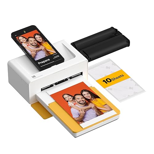 KODAK Dock Plus 4x6'' Photo Printer, 10 Sheets, Docking & Bluetooth ...
